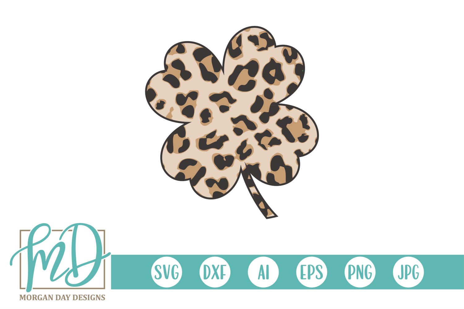 Leopard Shamrock - Leopard Print - St Patrick's Day SVG (480084) | Cut ...