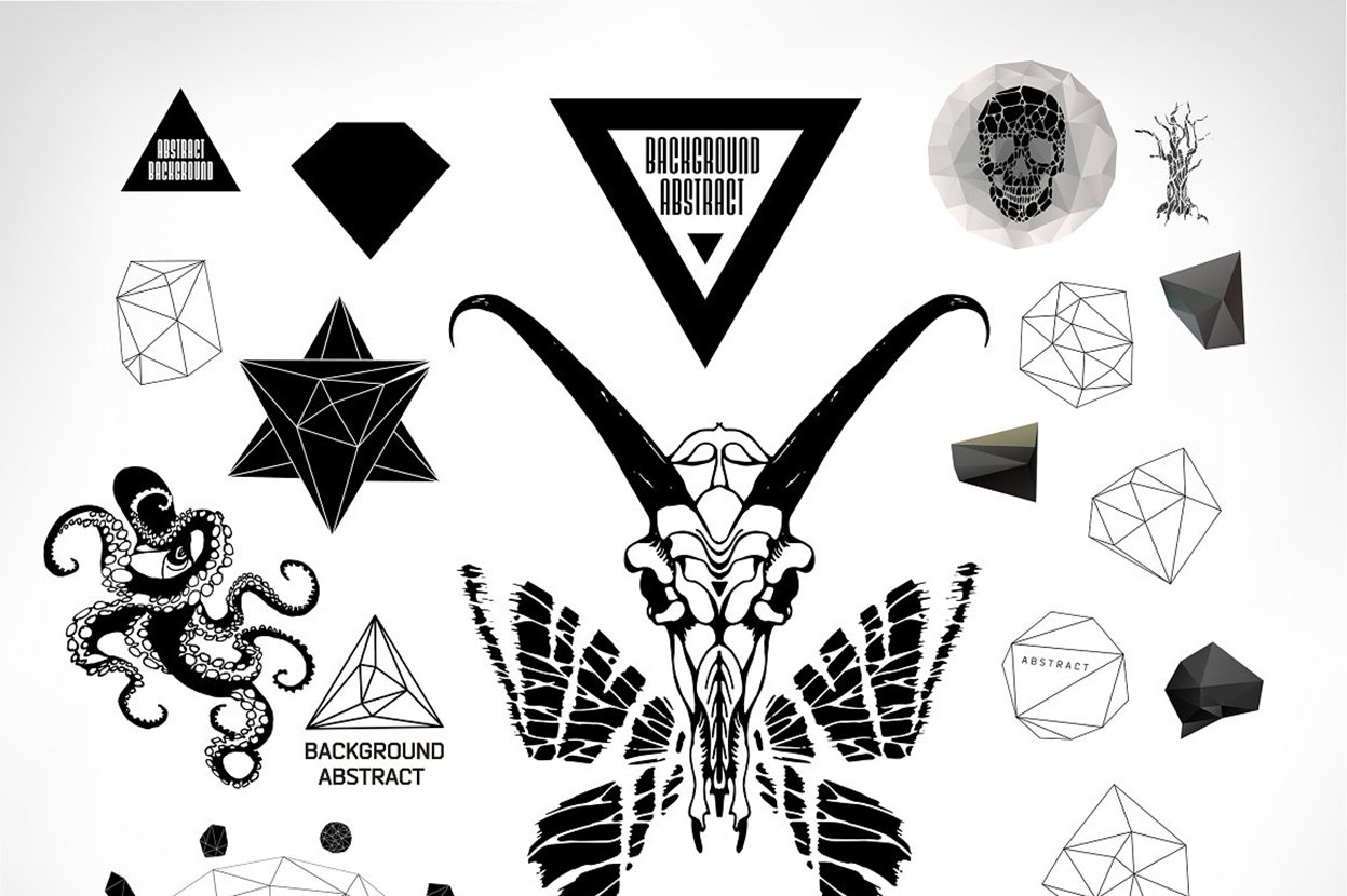 Gothic mystic elements (805792) | Elements | Design Bundles