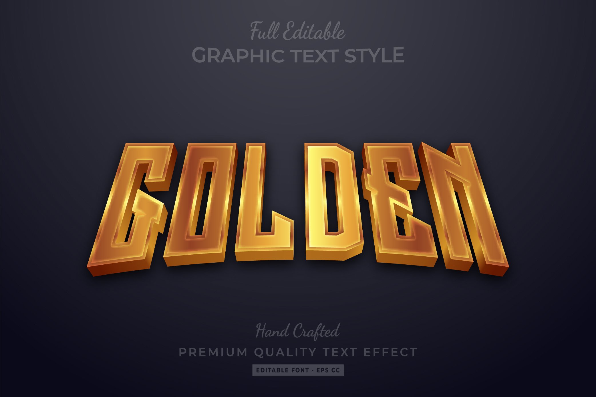Golden Elegant Editable Text Style Effect Premium (983371 ...