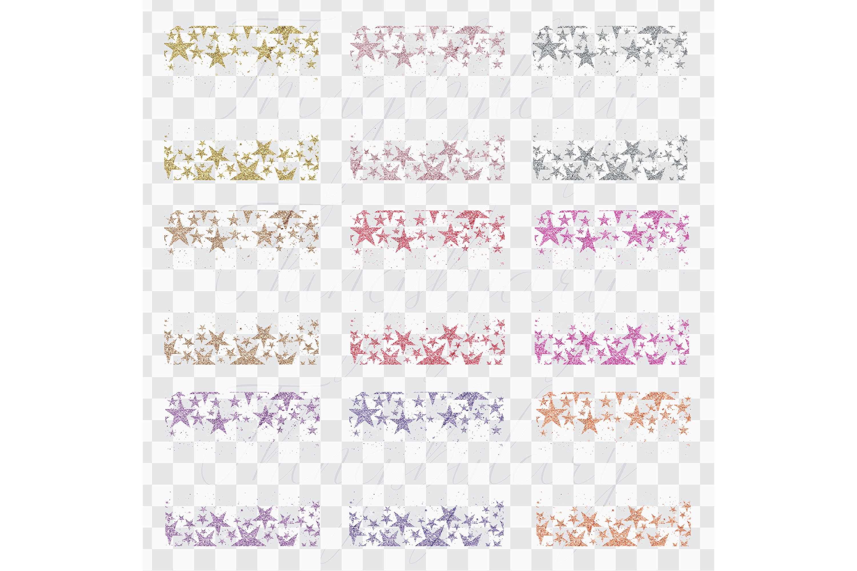 16 Seamless Glitter Star Overlay Transparent Images (129501) | Card ...