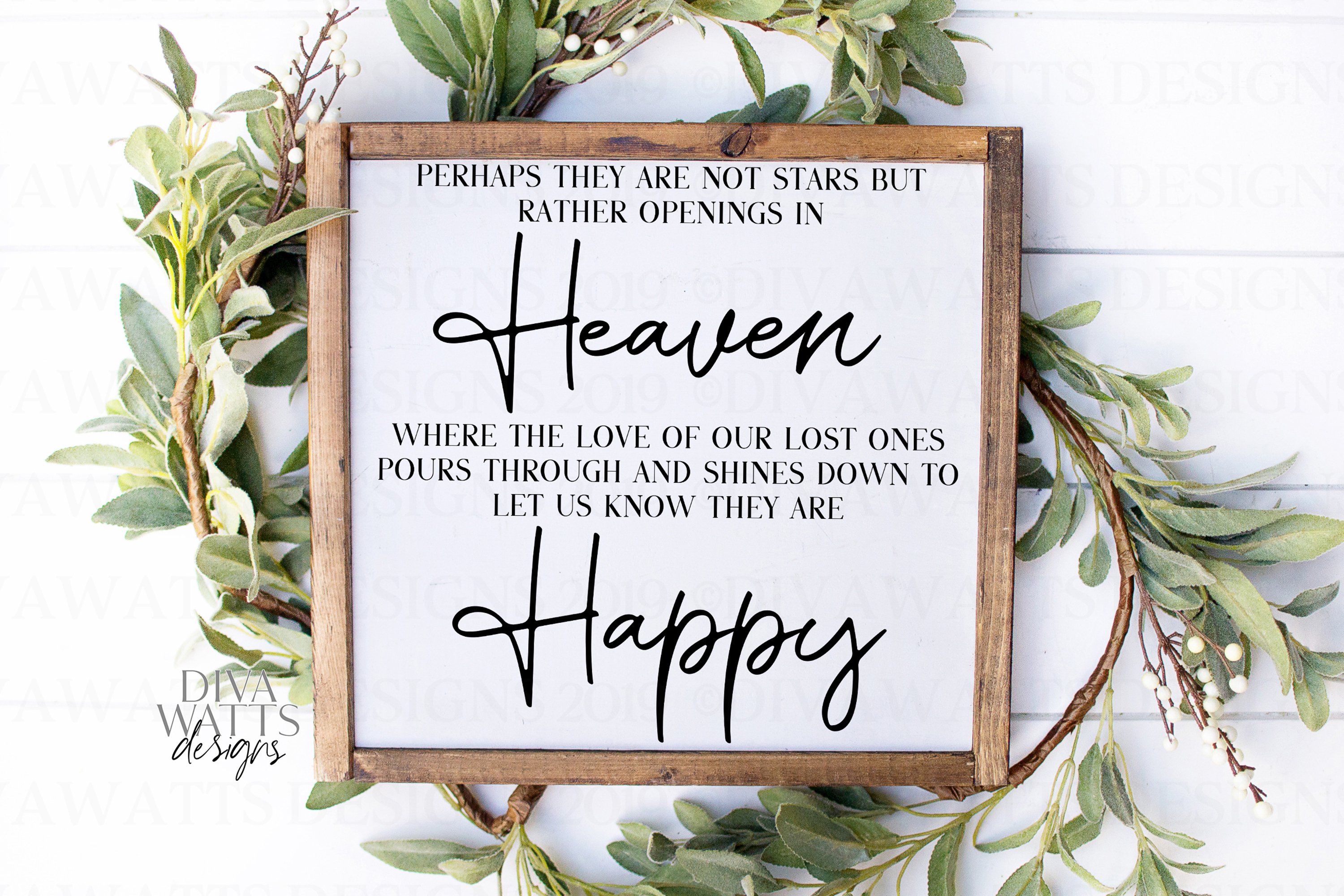 Perhaps They Are Not Stars Heaven Happy SVG for Grief Loss (413801 ...
