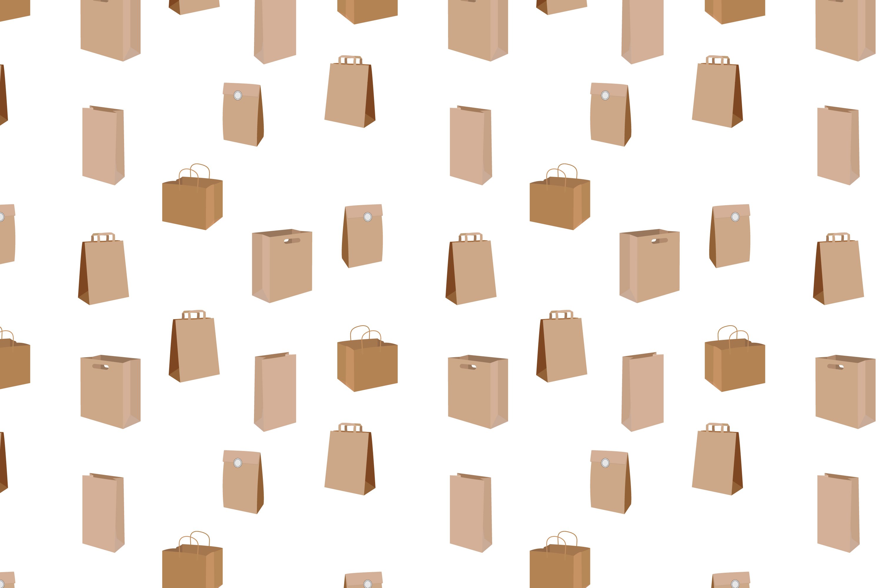 cute paper bag pattern (1282395) | Patterns | Design Bundles