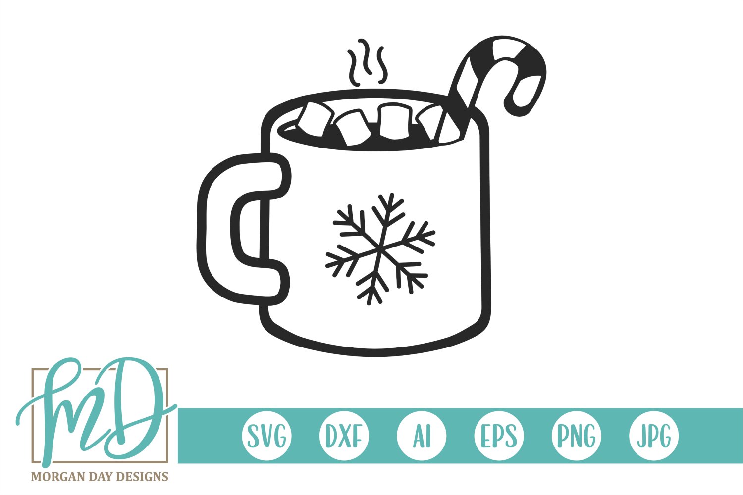 Hot Cocoa Mug SVG DXF PNG Cut File 384251 SVGs Design Bundles