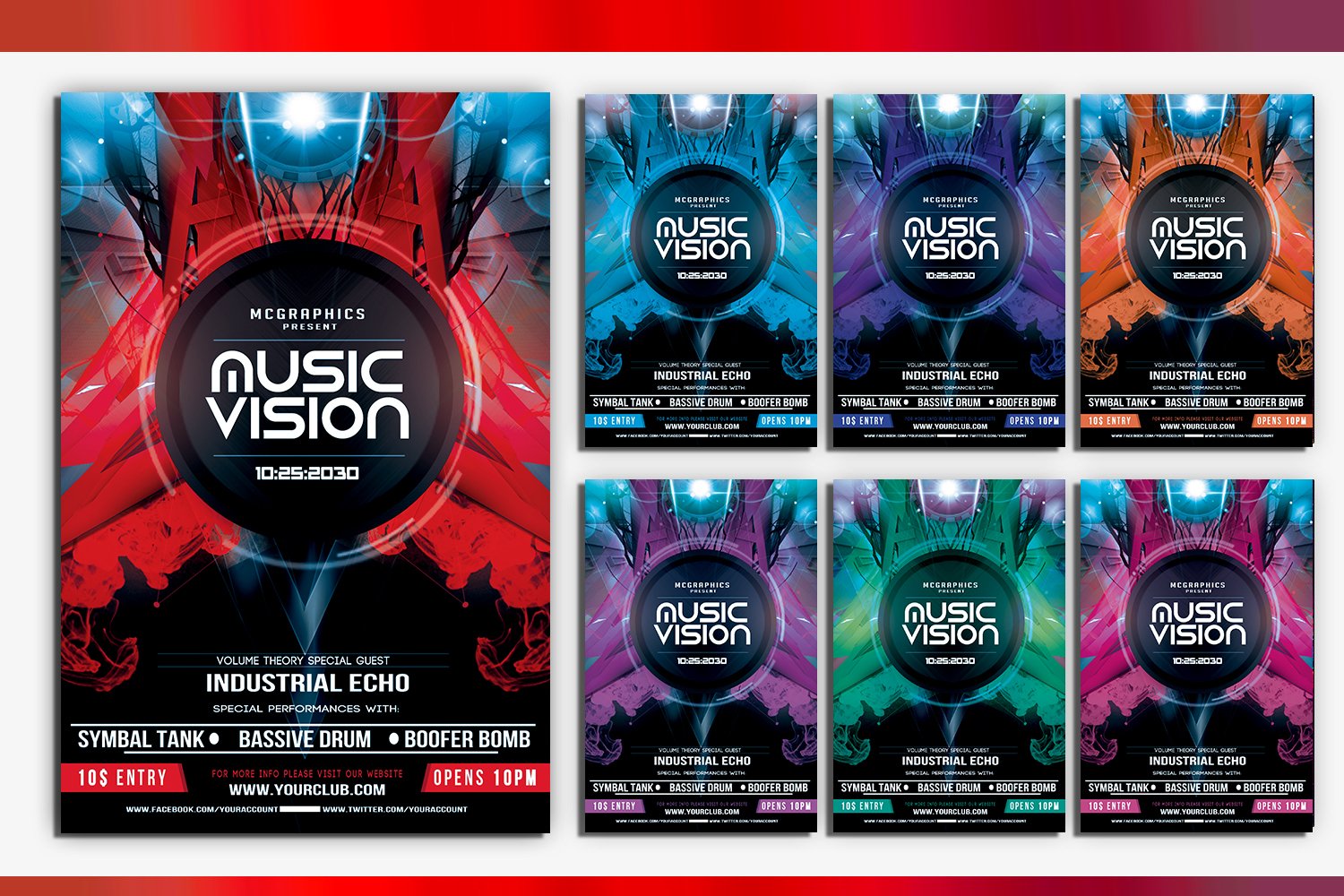 Music Vision (226847) | Flyers | Design Bundles
