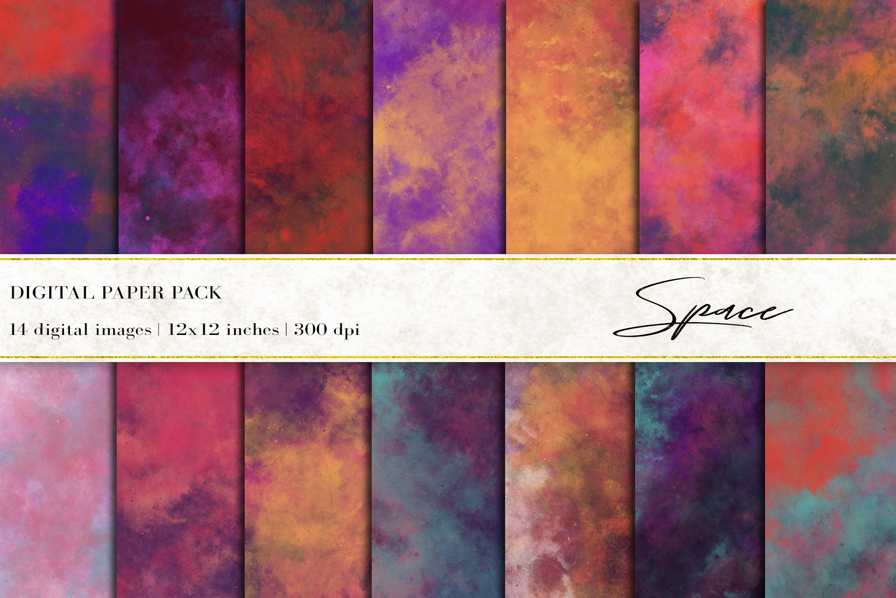 Space Digital Paper, Galaxy Background (1301958) | Backgrounds | Design ...