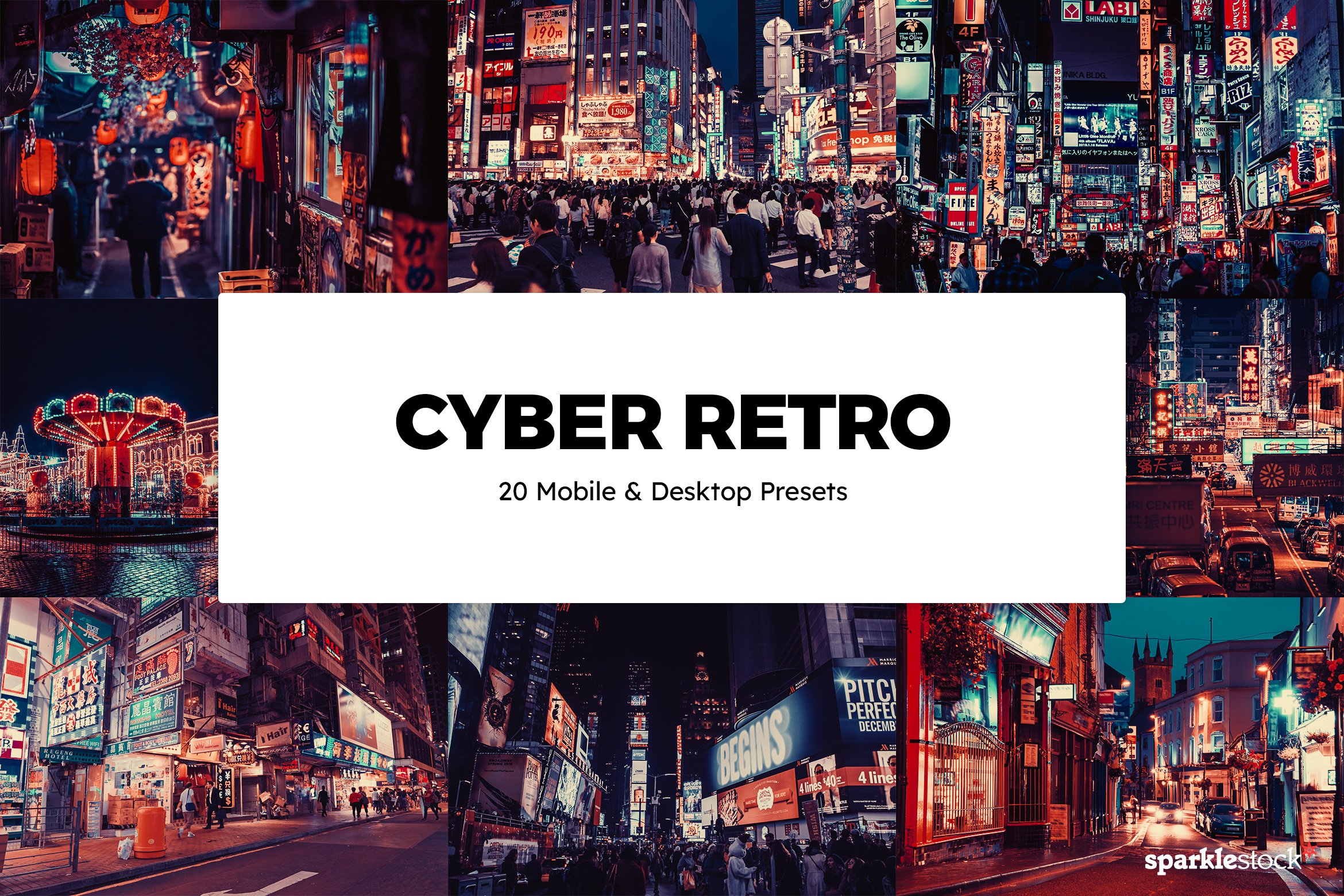 20 Cyber Retro Lightroom Presets & LUTs (1331894) | Lightroom Presets ...