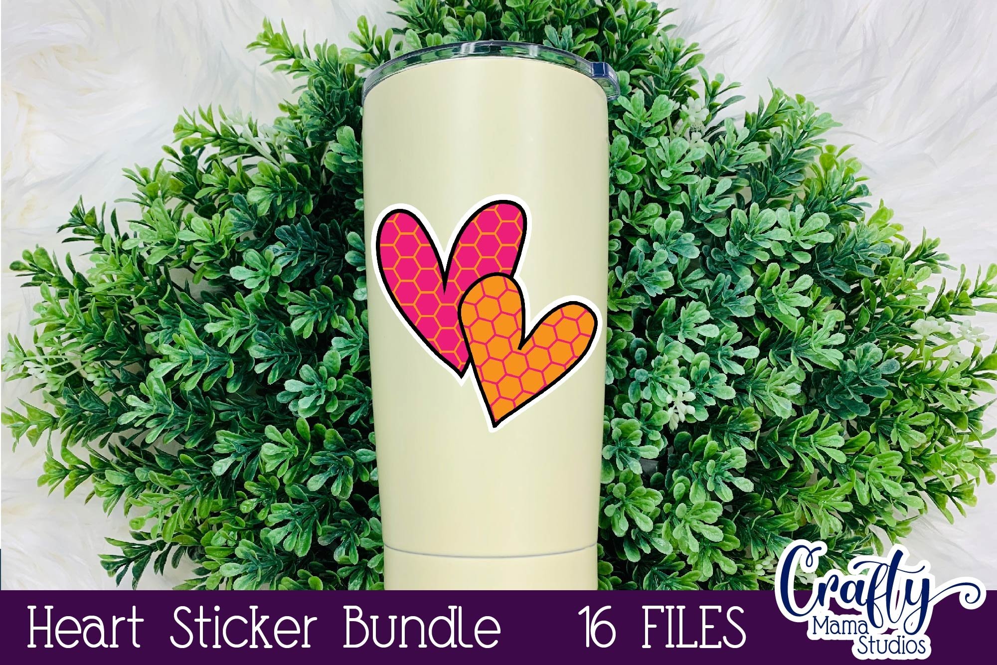 Valentine's Day Stickers, Heart, Patterned Hearts, Valentine (1110270 ...