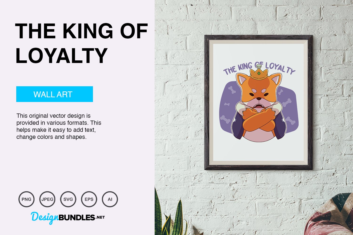 The King Of Loyalty Vector Illustration