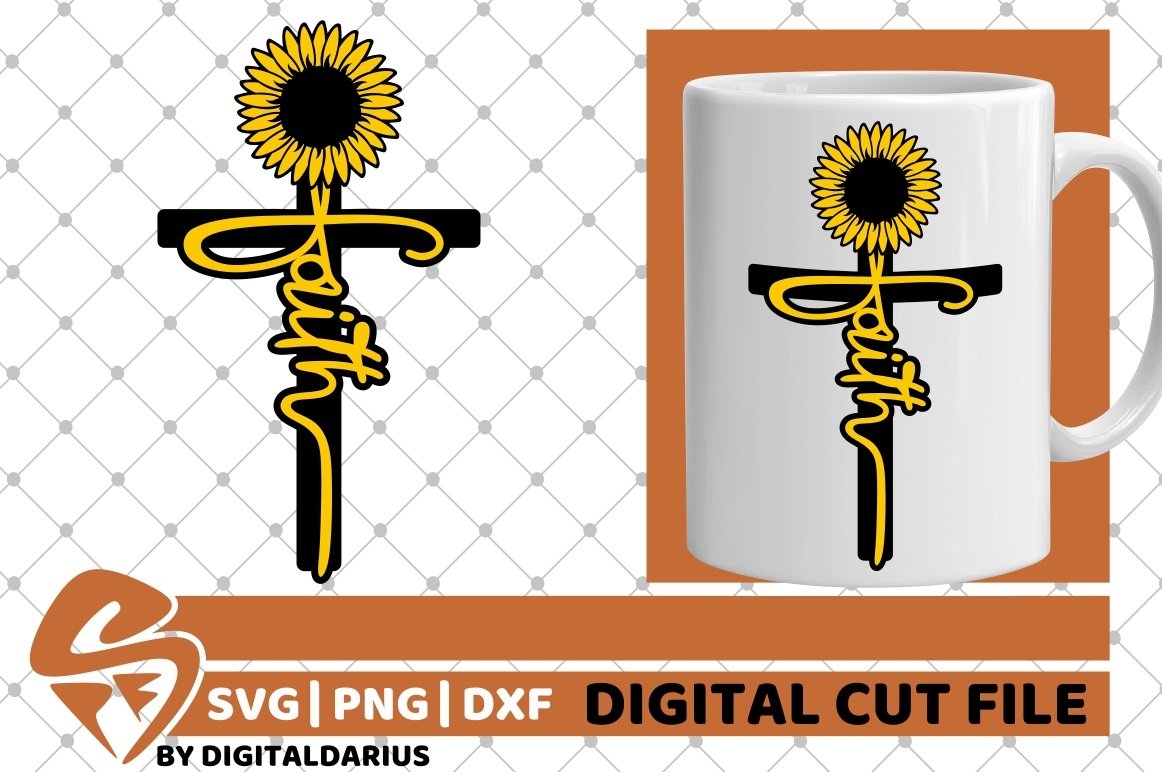 Sunflower Jesus svg, Faith svg, Cross svg, God svg, Bible (562436 ...