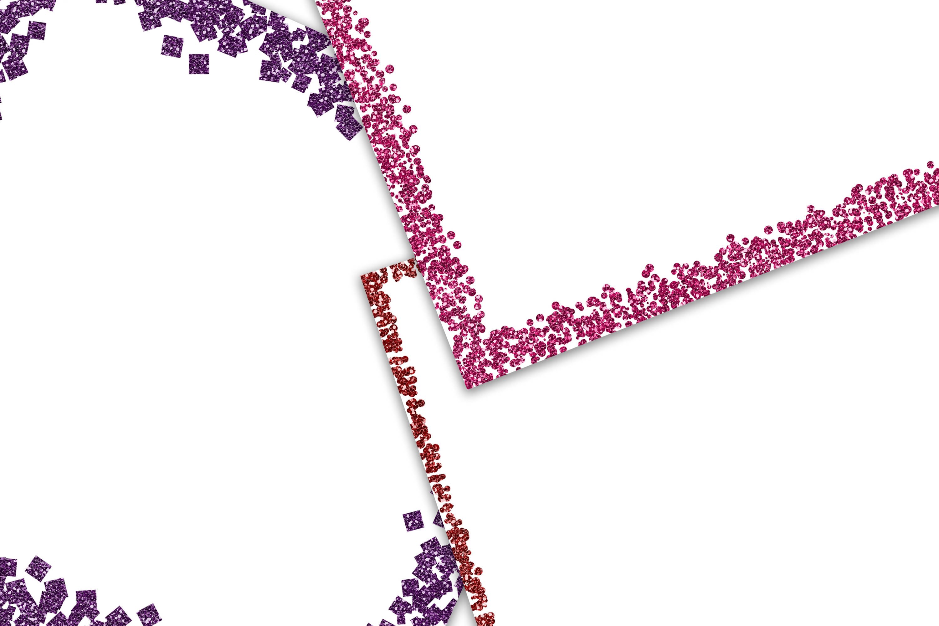 Valentine Glitter Borders Digital Paper - Includes 2 Sizes (56611 ...