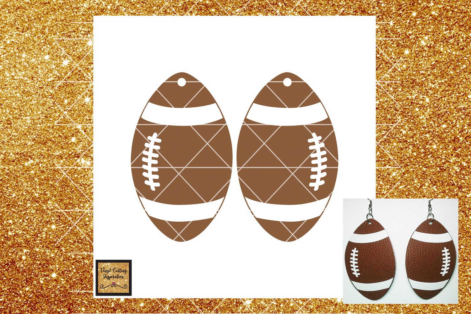 Football Svg, Football Earrings Svg, Football Svg Files, cut (124287 ...