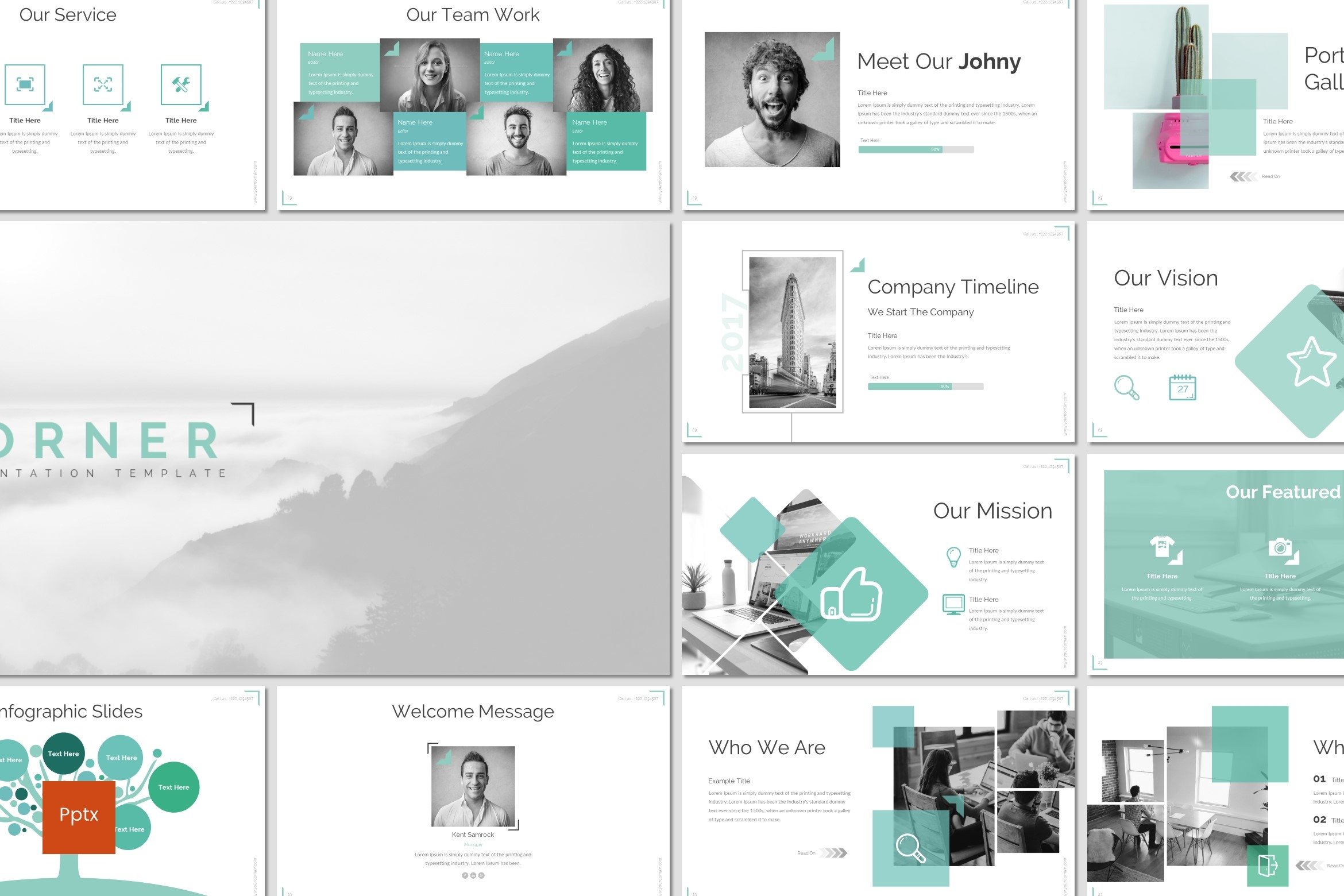 Corner - Powerpoint Template (317692) | Presentation Templates | Design ...