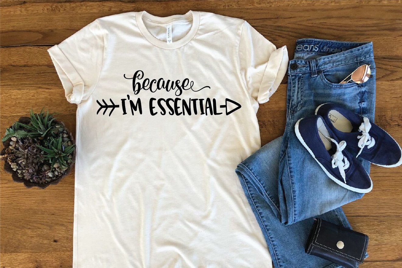 Because I'm Essential SVG Cut File (551717) | SVGs | Design Bundles