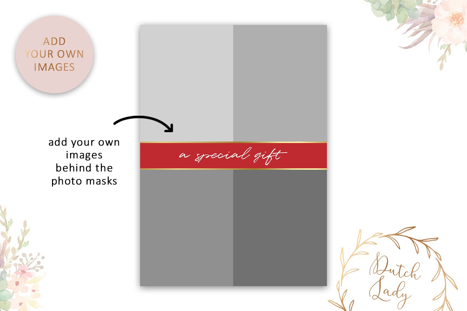 Photo Gift Card Template for Adobe Photoshop - #35 (67124) | Card and ...