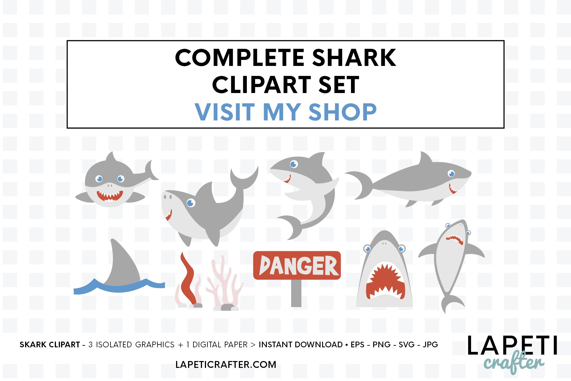 Shark attack clipart, Sublimation clipart, shark head svg (531360 ...