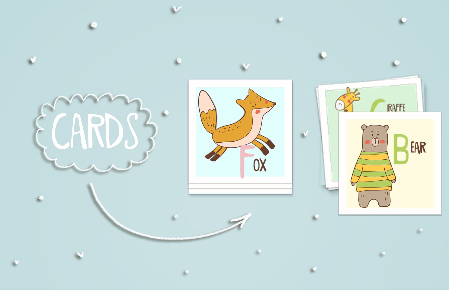 Cute animal alphabet