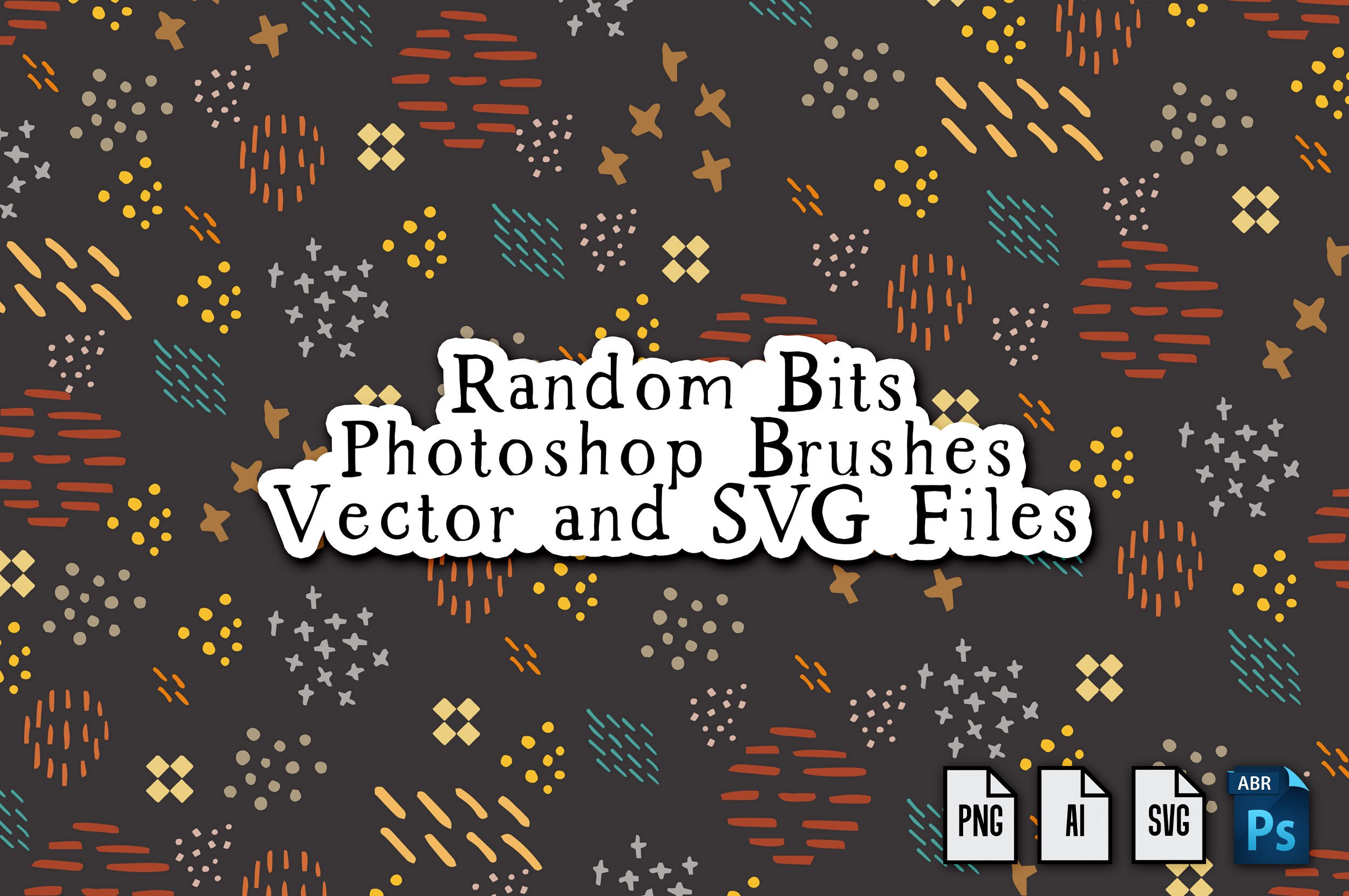 Random Bits Vector, PNG, SVG and Photoshop Brushes (1171150) | Brushes ...