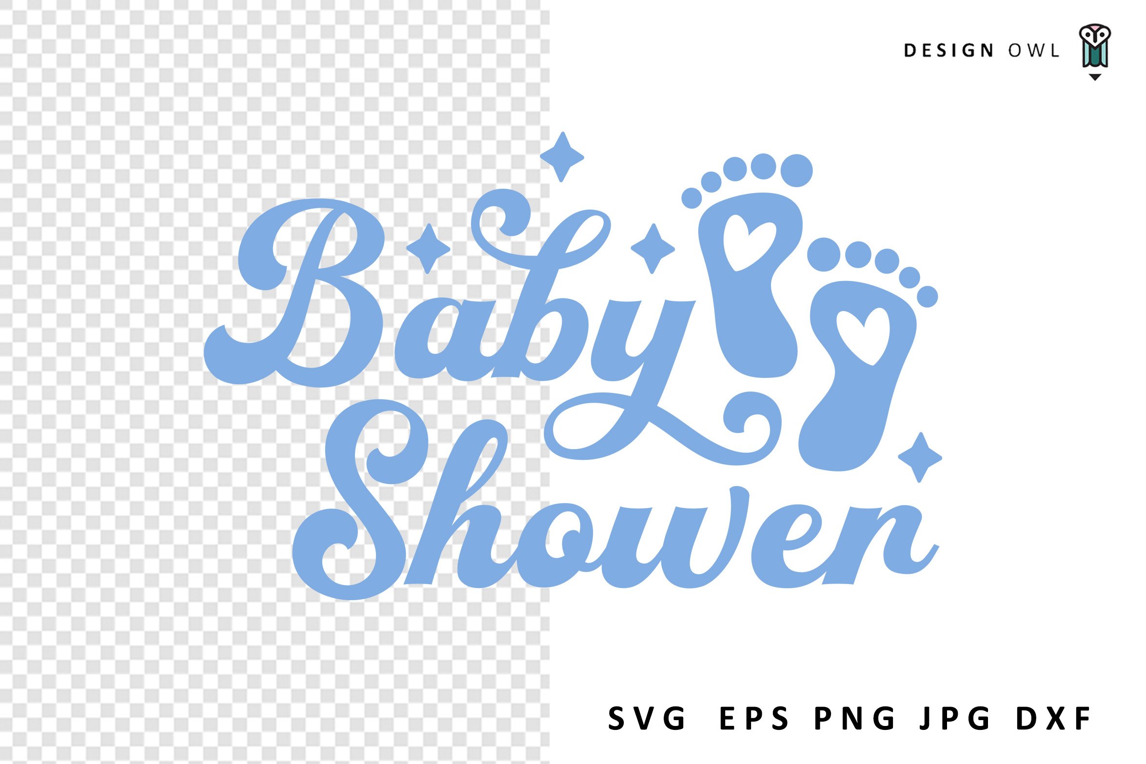 Baby Shower Logo Free Vector | Detailed Baby Logo