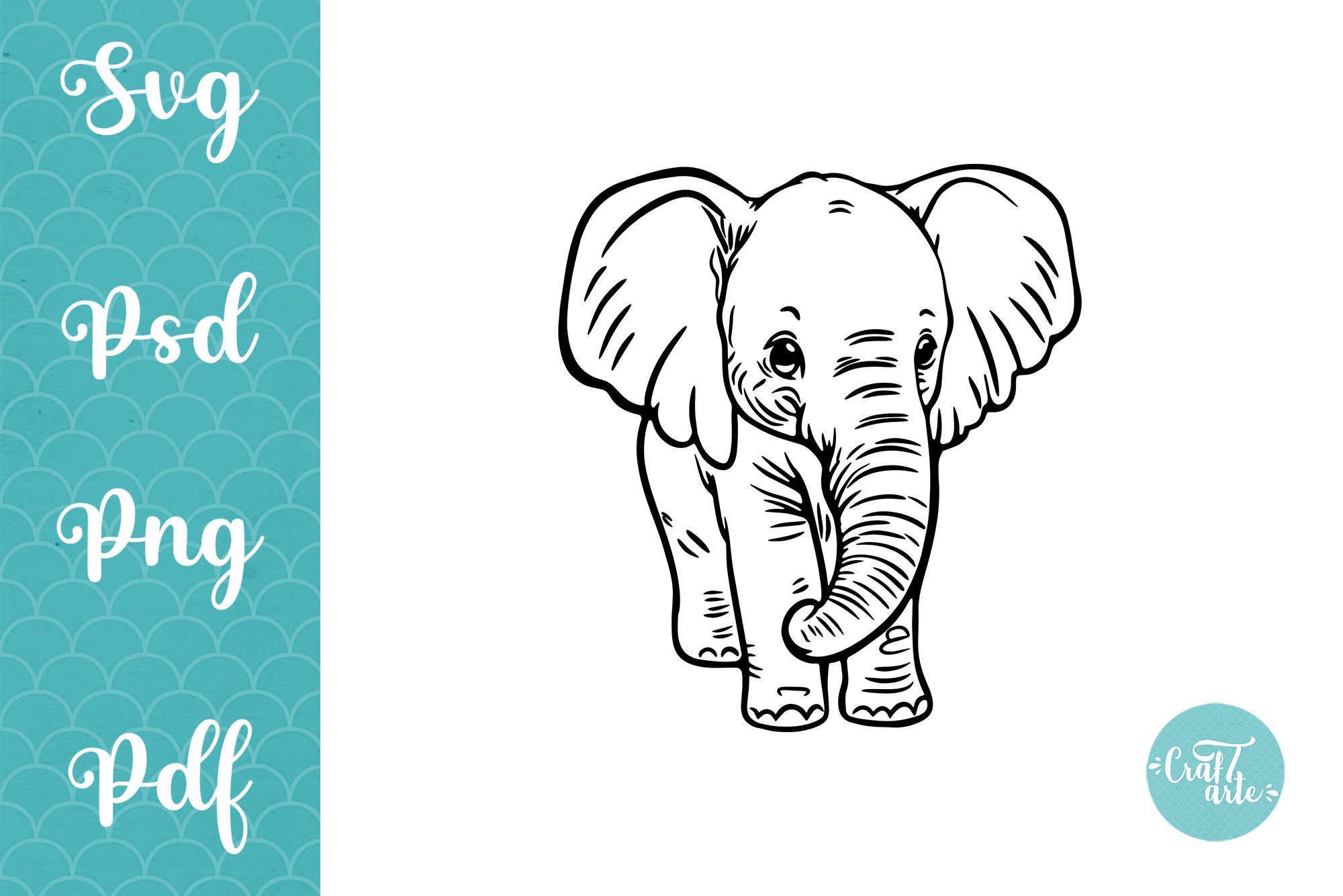 Easy Elephant Drawing 342 Kids Drawing Elephant Stock Photos Free