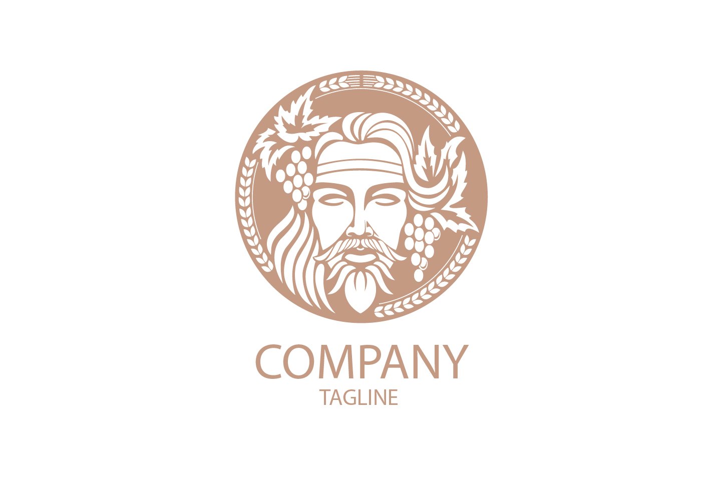 Logo Bacchus or Dionysus God of winemakers (1828515) | Logos | Design ...