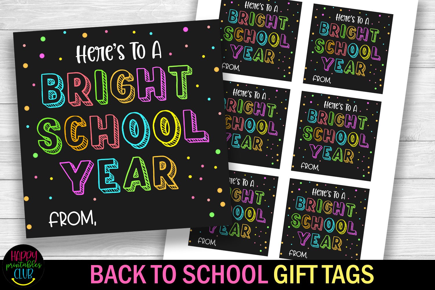 First Day of School Gift Tags I Back to School Gift Tag