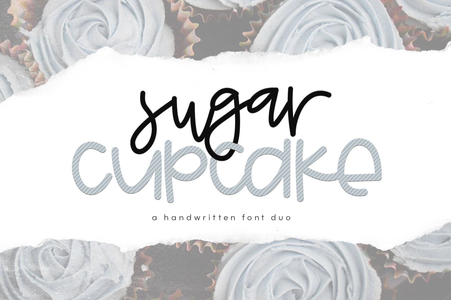Sugar Cupcake - Handwritten Script & Print Font Duo (191227) | Script ...