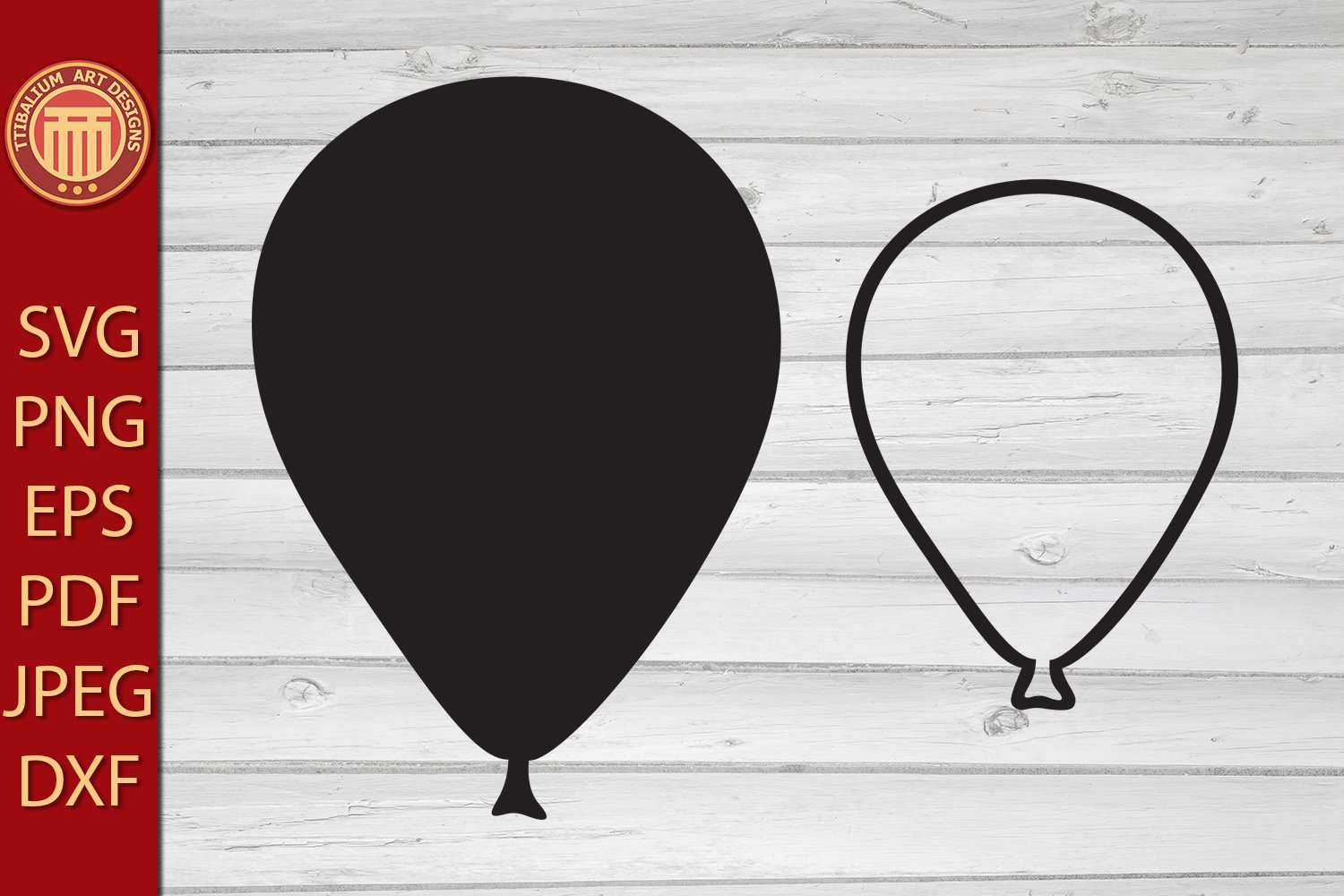 Balloon - eps, jpg, dxf, svg, pdf, png files (2240371)