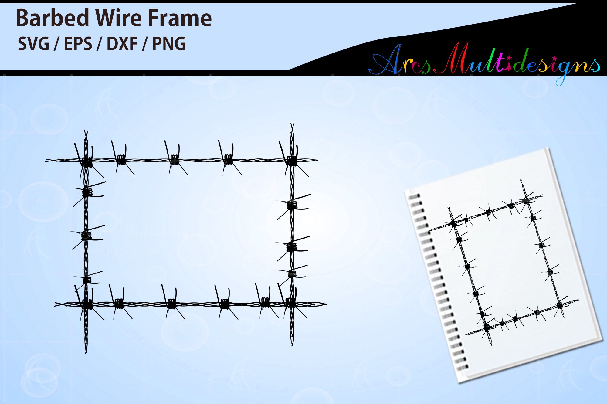 Barbed Wire Frame Png
