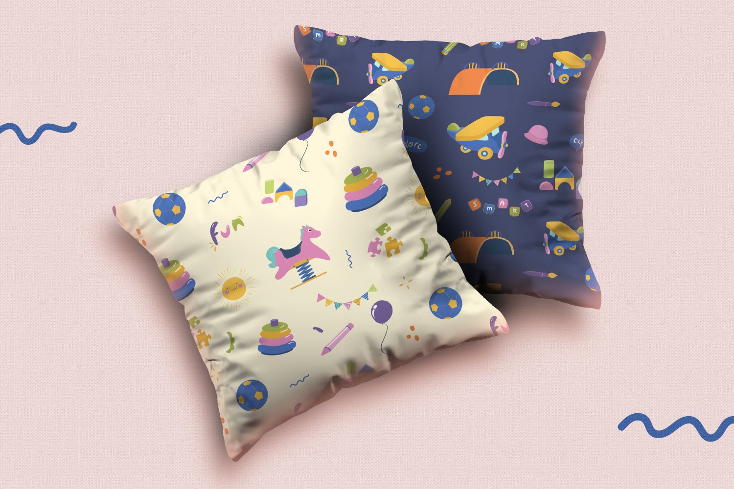 Kindergarten Vector Clipart & Seamless Patterns