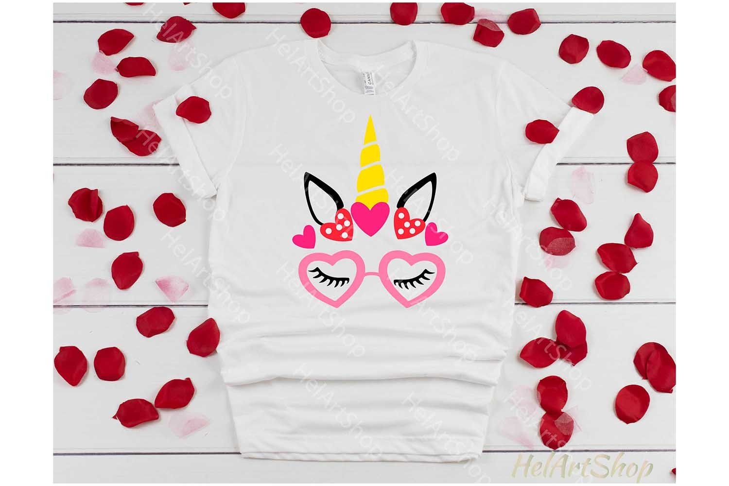 Valentine Unicorn SVG, heart unicorn svg, unicorn face svg (415960 ...