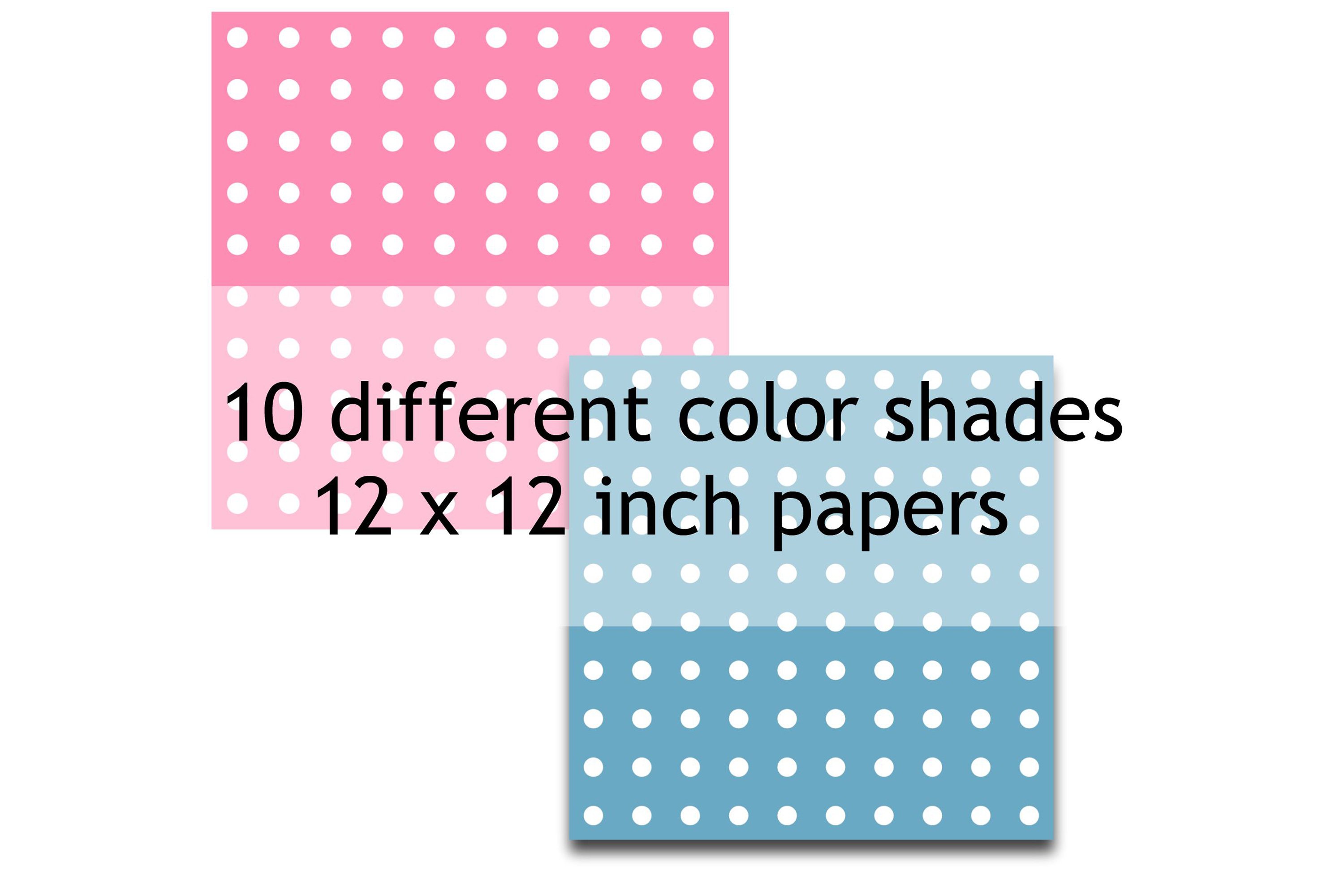 Blue and Pink Polka Dot Background 12 x 12 inches (577484) | Papers ...