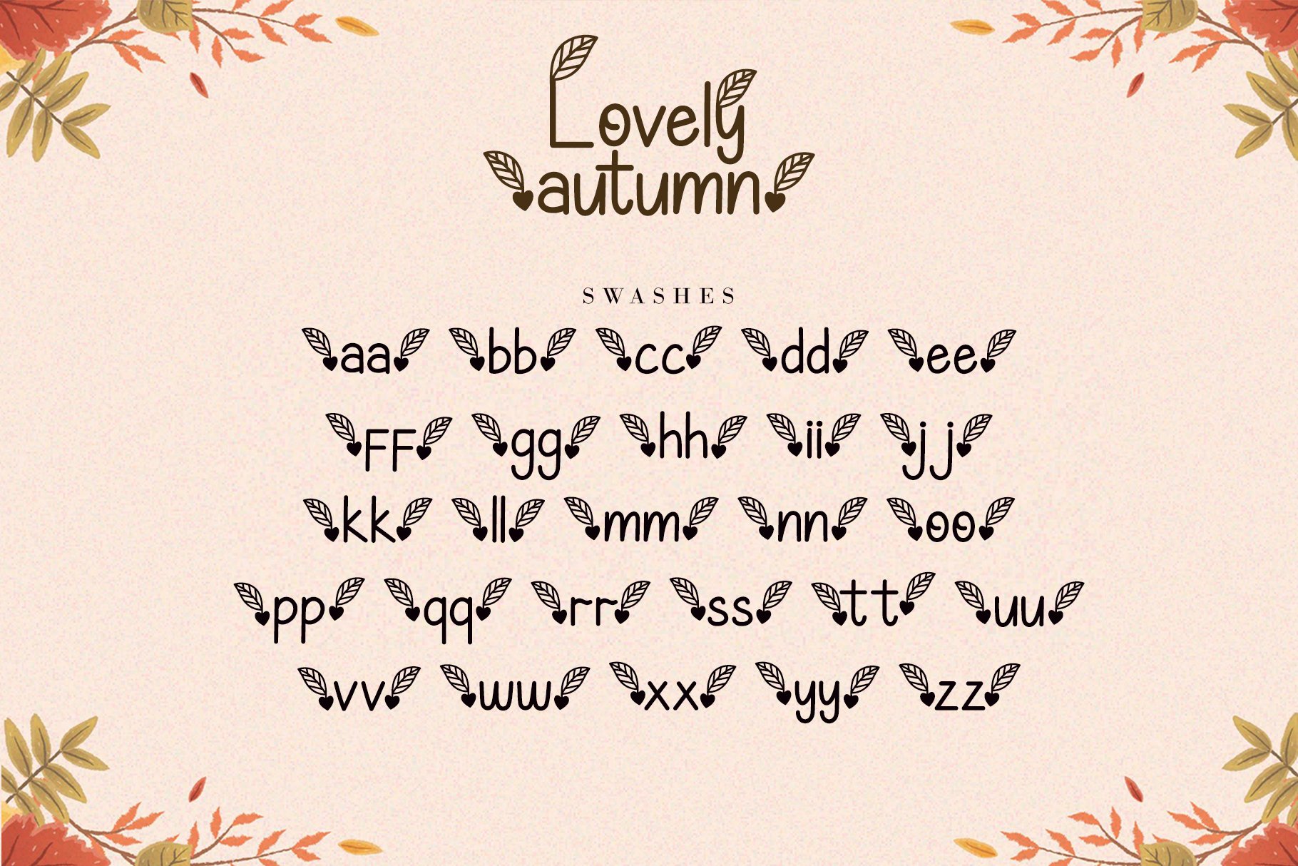 Lovely Autumn - A Quirky Hand-Lettered Font (872503) | Themed | Font ...