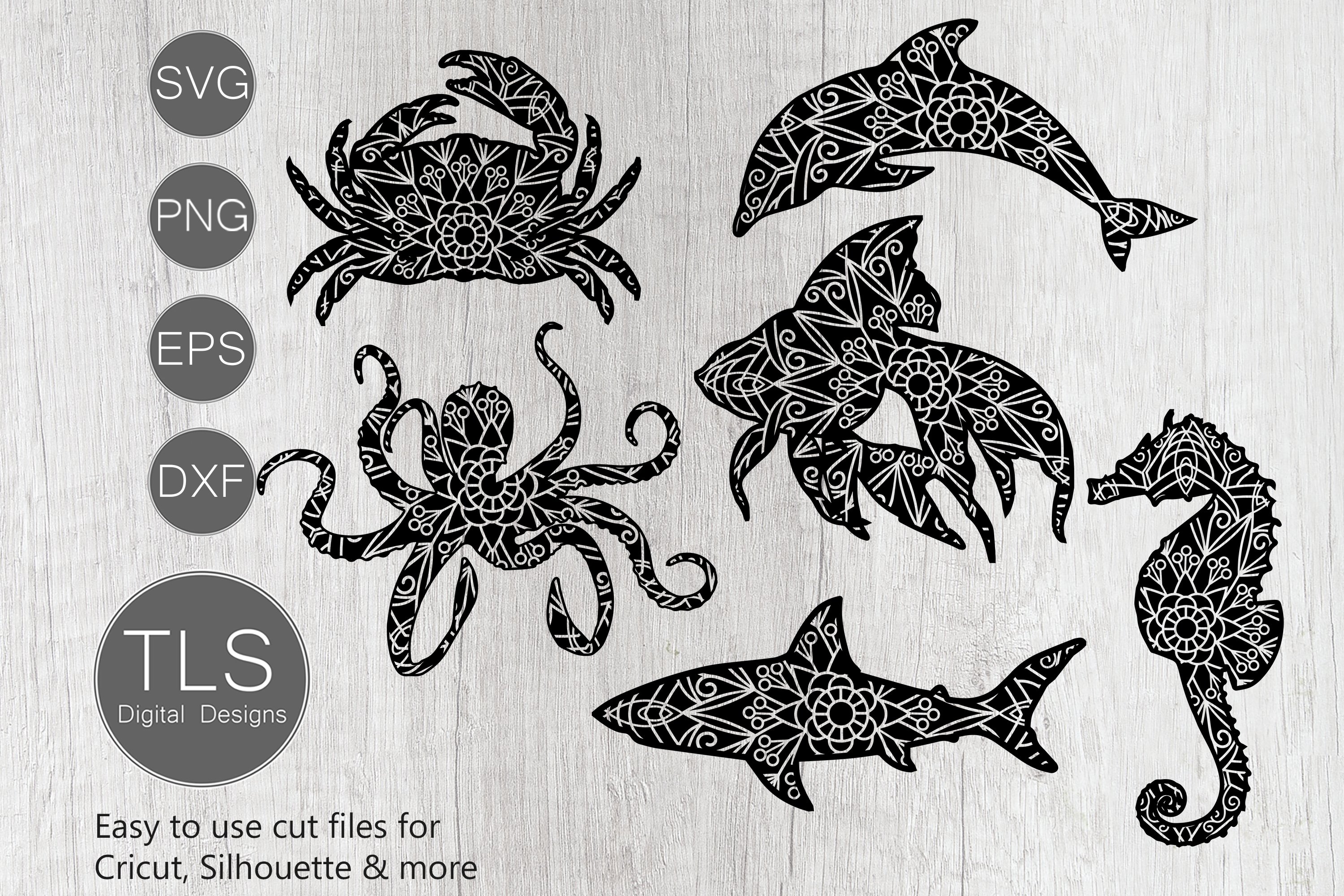 Sea animals SVG (515544)