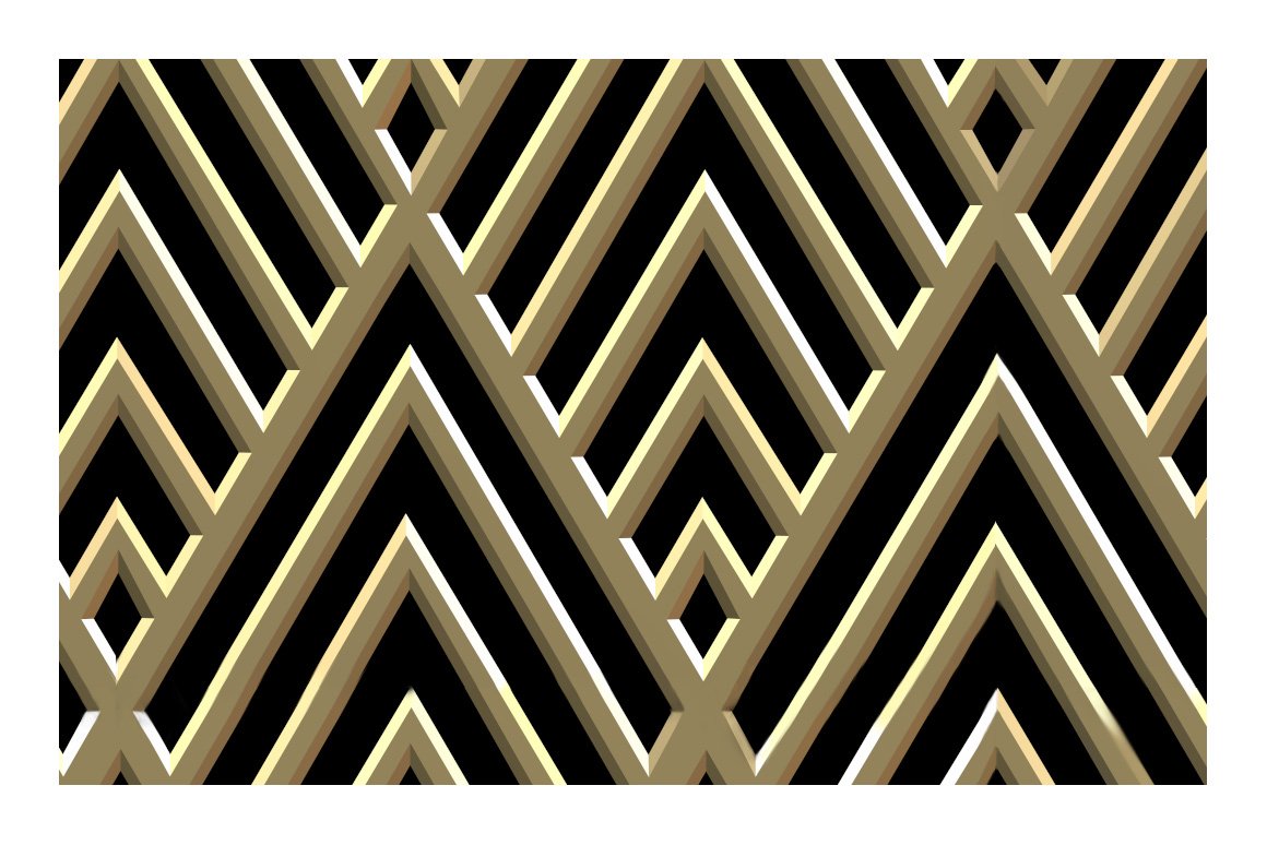 3D Art Deco Patterns (225199) | Patterns | Design Bundles