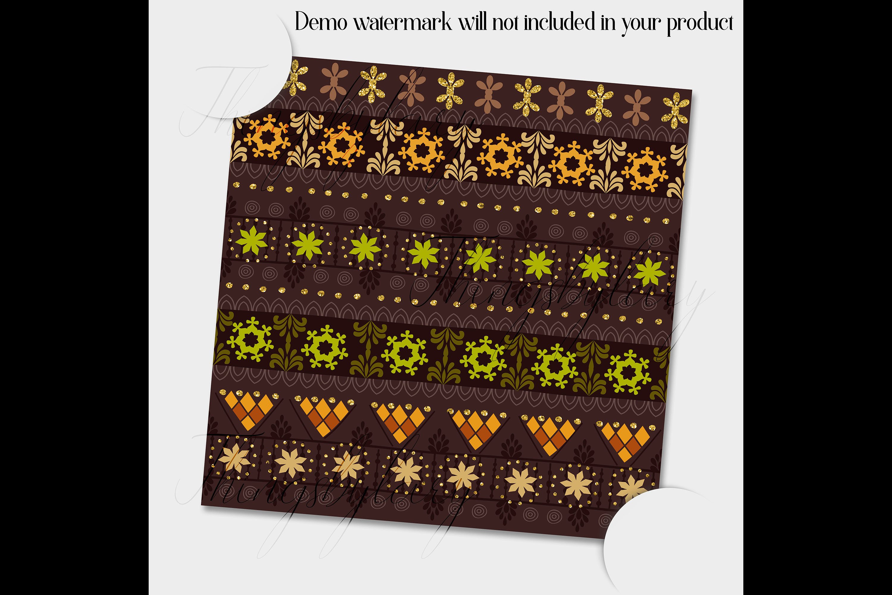 16 Seamless Mexico Tribal Digital Papers, Cinco de Mayo (134206 ...