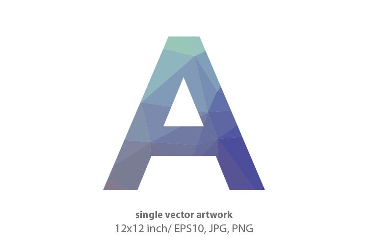 Geometrical abstract pattern inside letter a (704304) | Elements ...