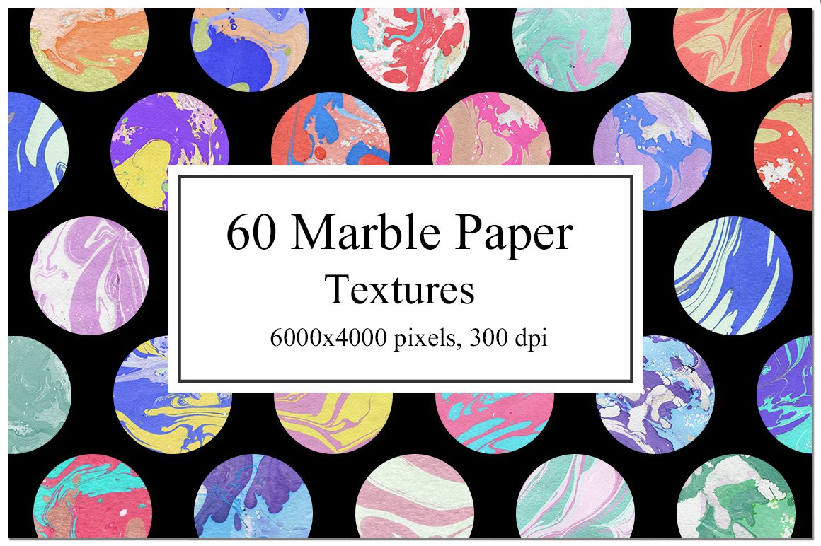 60 Marble Paper Textures (60171) | Textures | Design Bundles