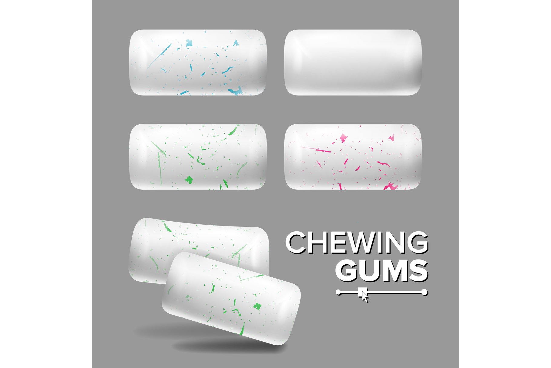 Realistic Chewing Gum Vector. Isolated Illustration (677474 ...