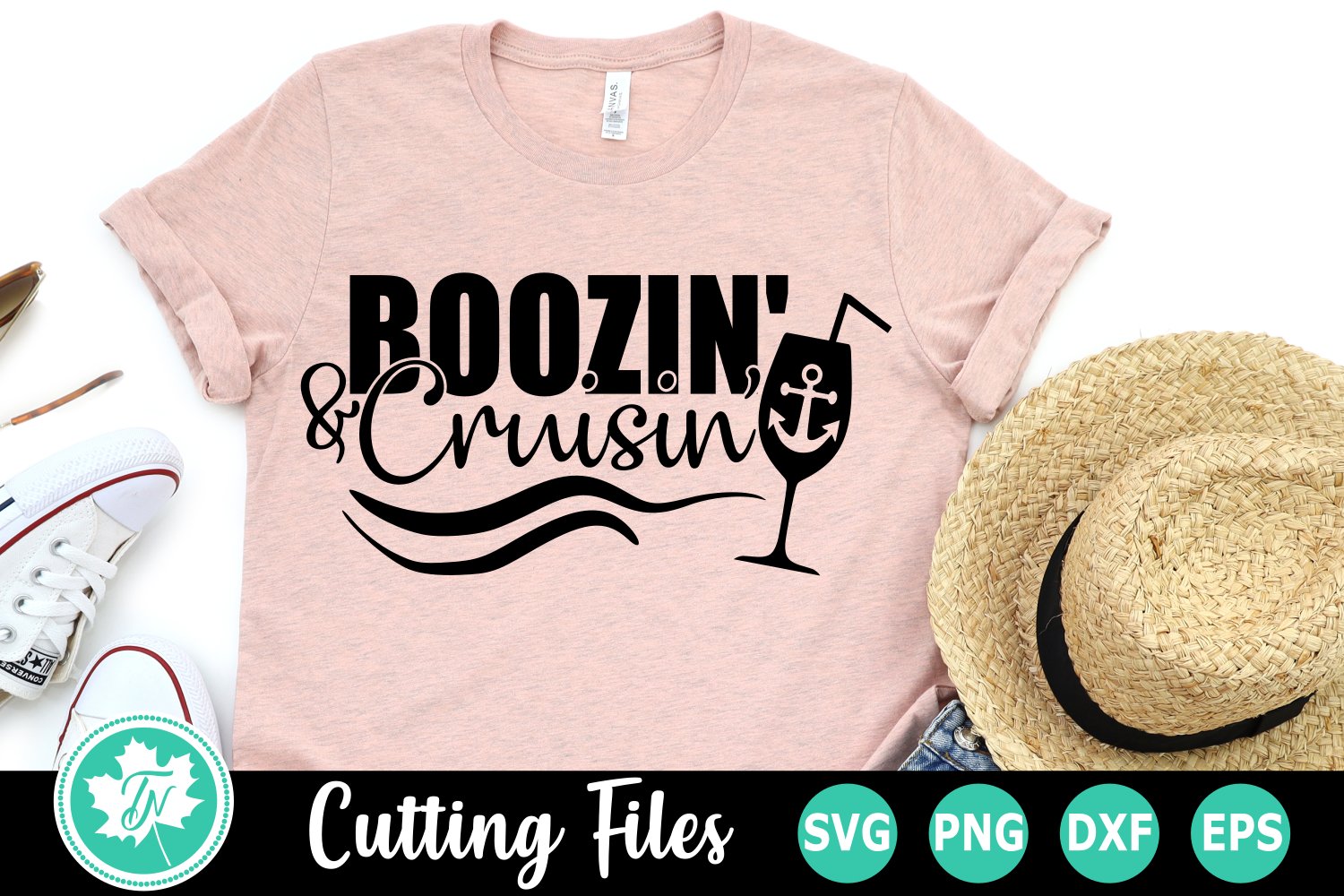 Boozin' & Cruisin' - A Vacation SVG Cut File (471128) | Cut Files ...