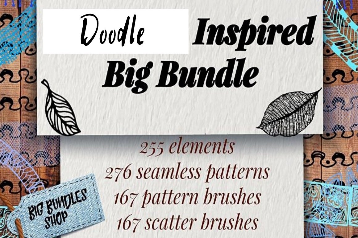 Doodle Big Bundle (173853) | Brushes | Design Bundles