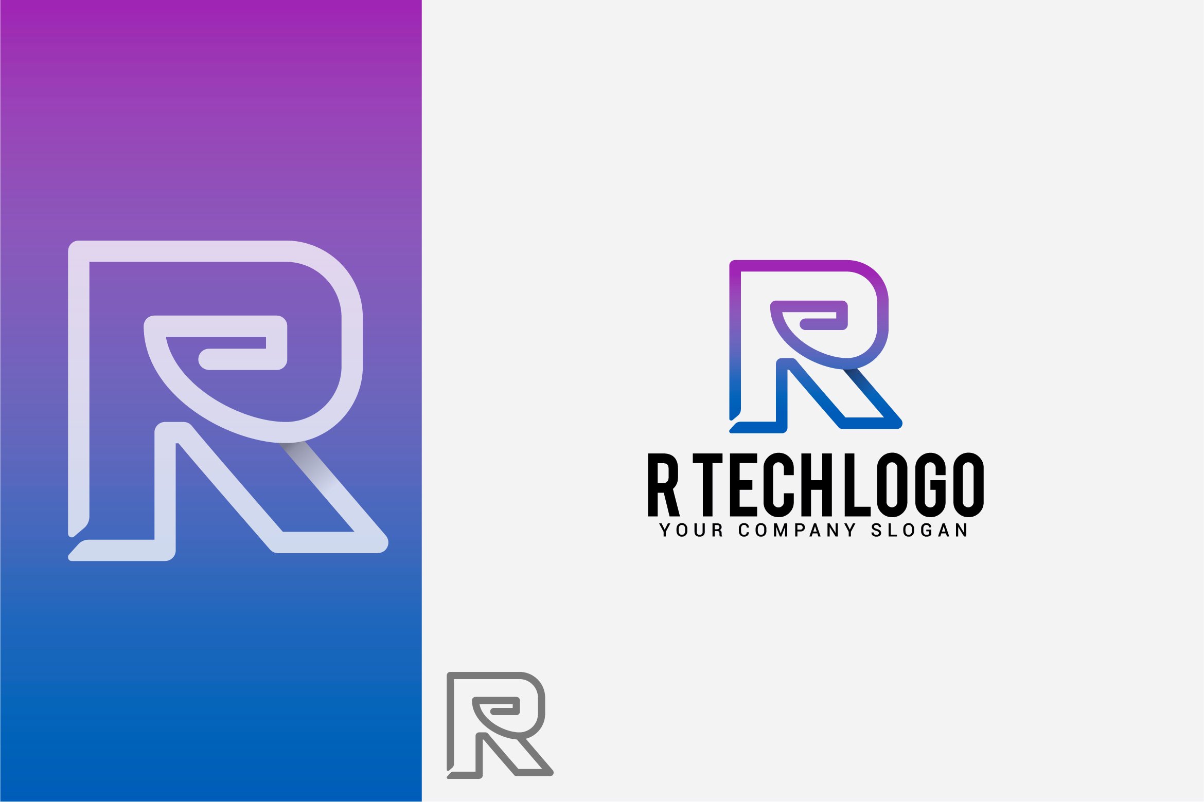 R tech logo (429636) | Logos | Design Bundles