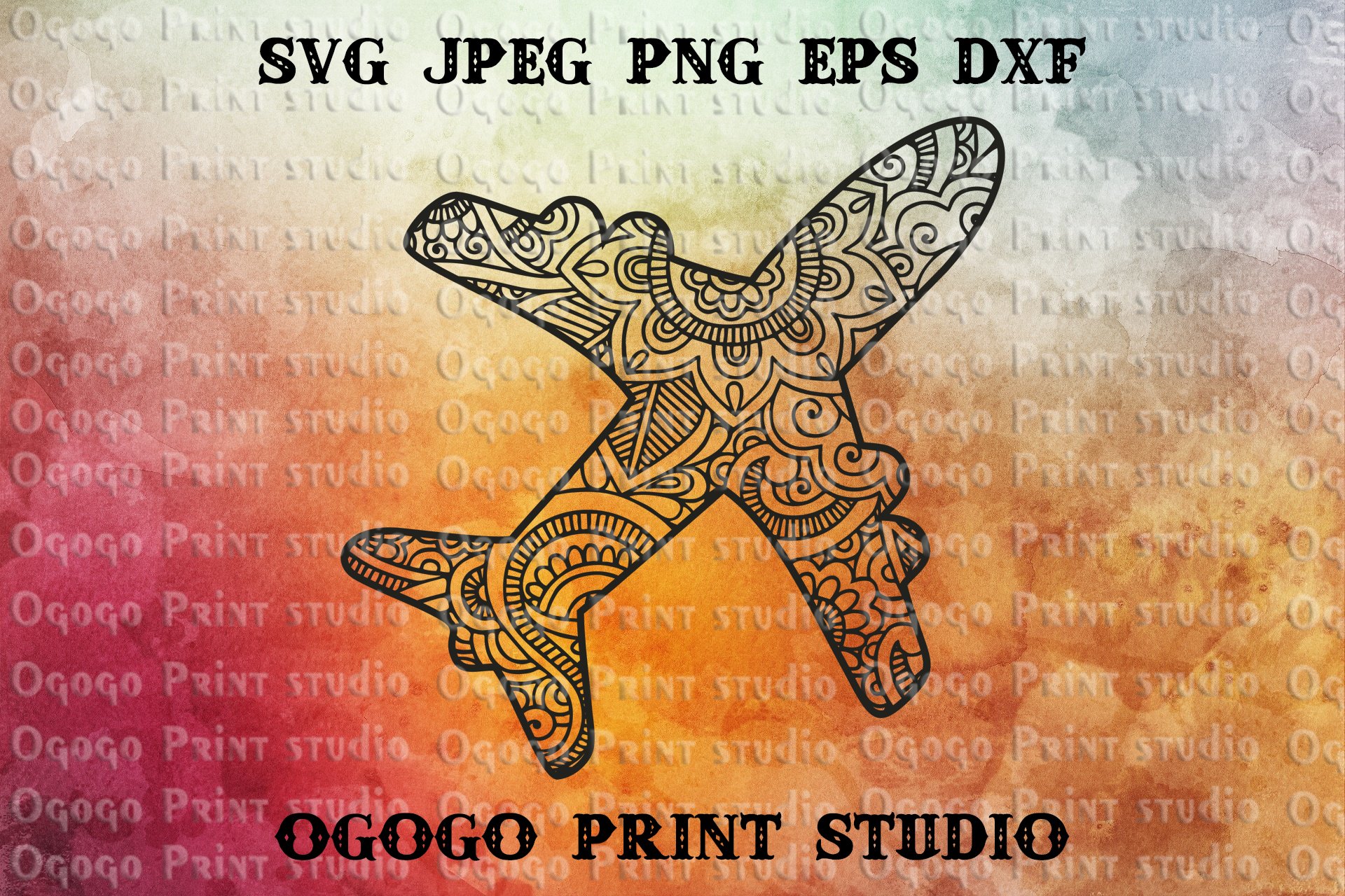 Plane svg, Zentangle Svg, Travel svg, Mandala svg, Airplane (545706 ...