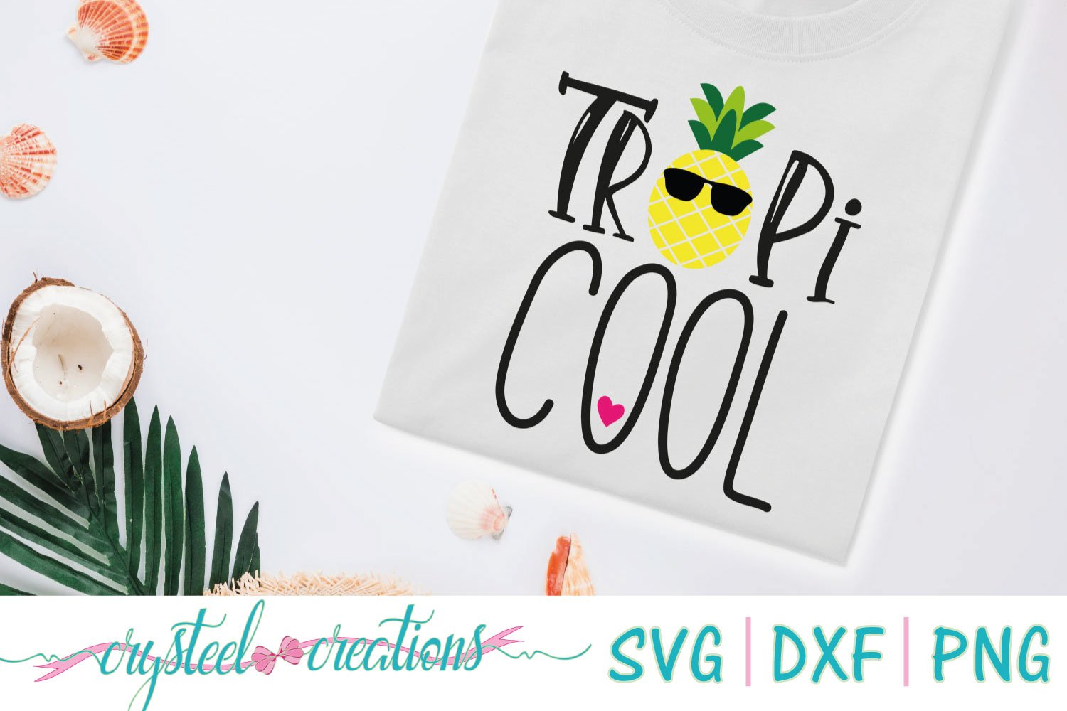 Tropicool SVG, DXF, PNG (101524) | Cut Files | Design Bundles
