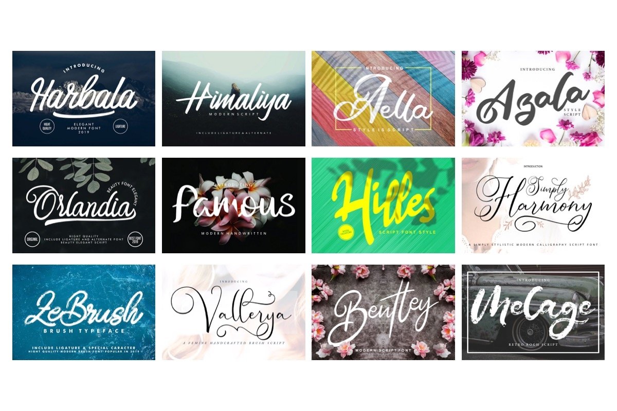 Mega Exclusive Font Bundle - 350 Font (804176) | Display | Font Bundles