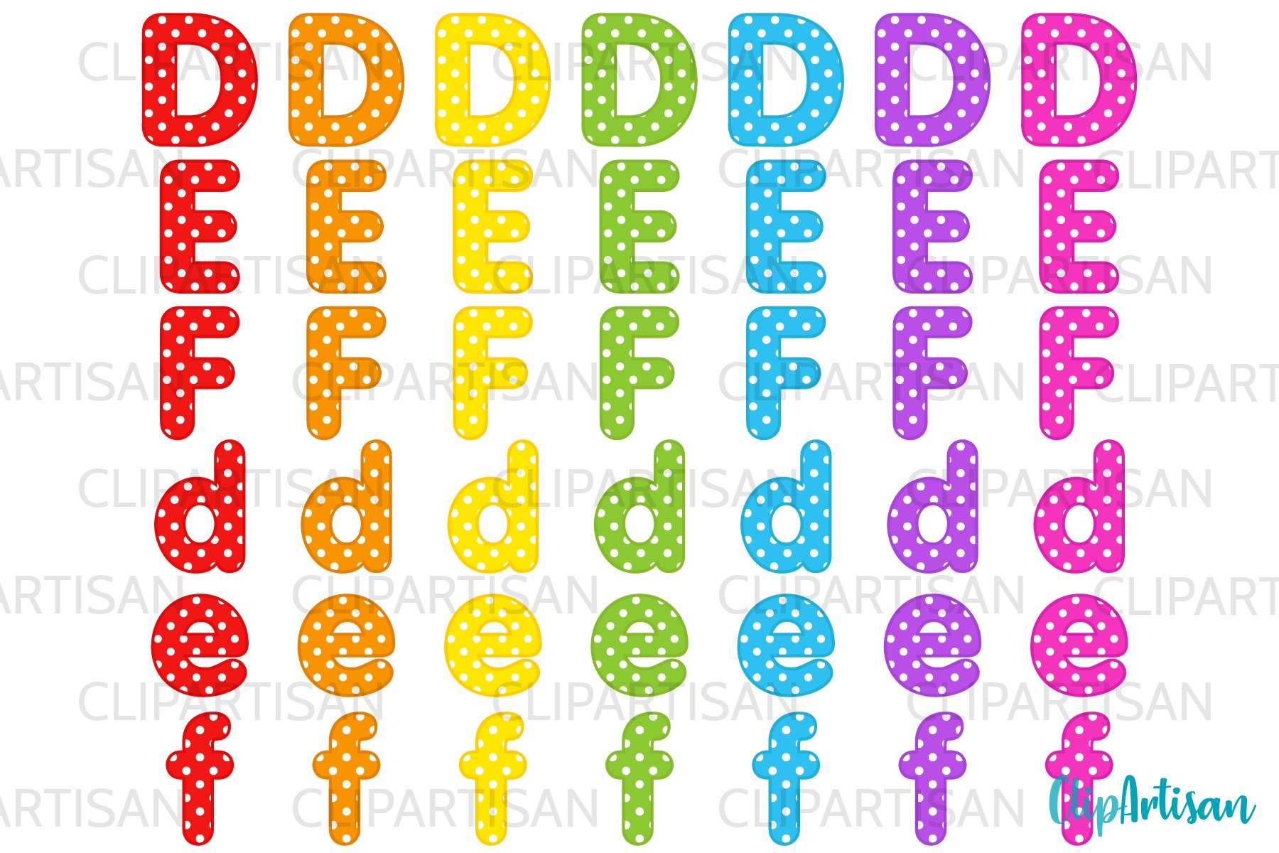 Alphabet Clip Art, ABC Illustrations, A to Z, DEF Letters (737019 ...