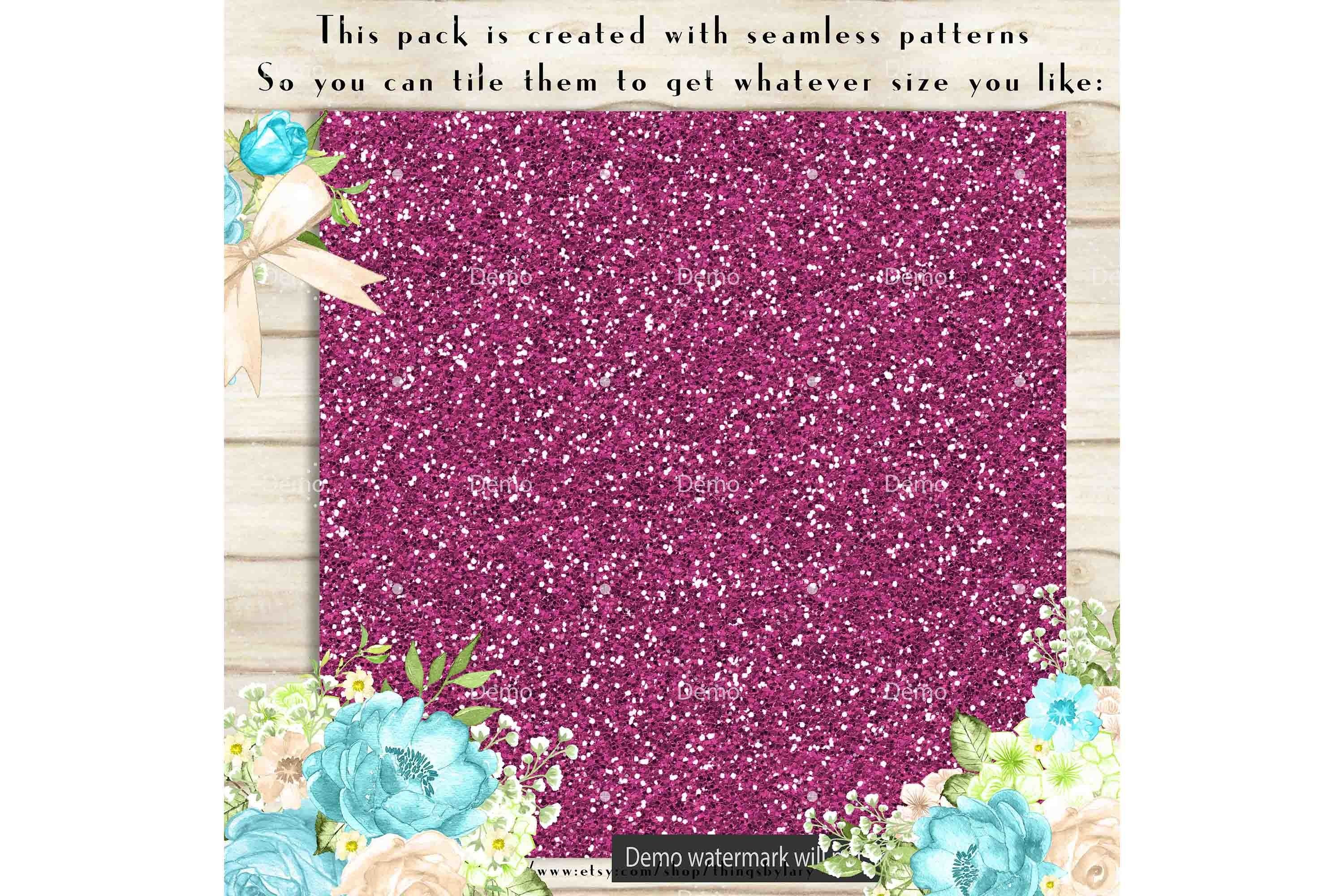 36 Glitter and Solid Color Princess Pink and Purple Papers (135040 ...