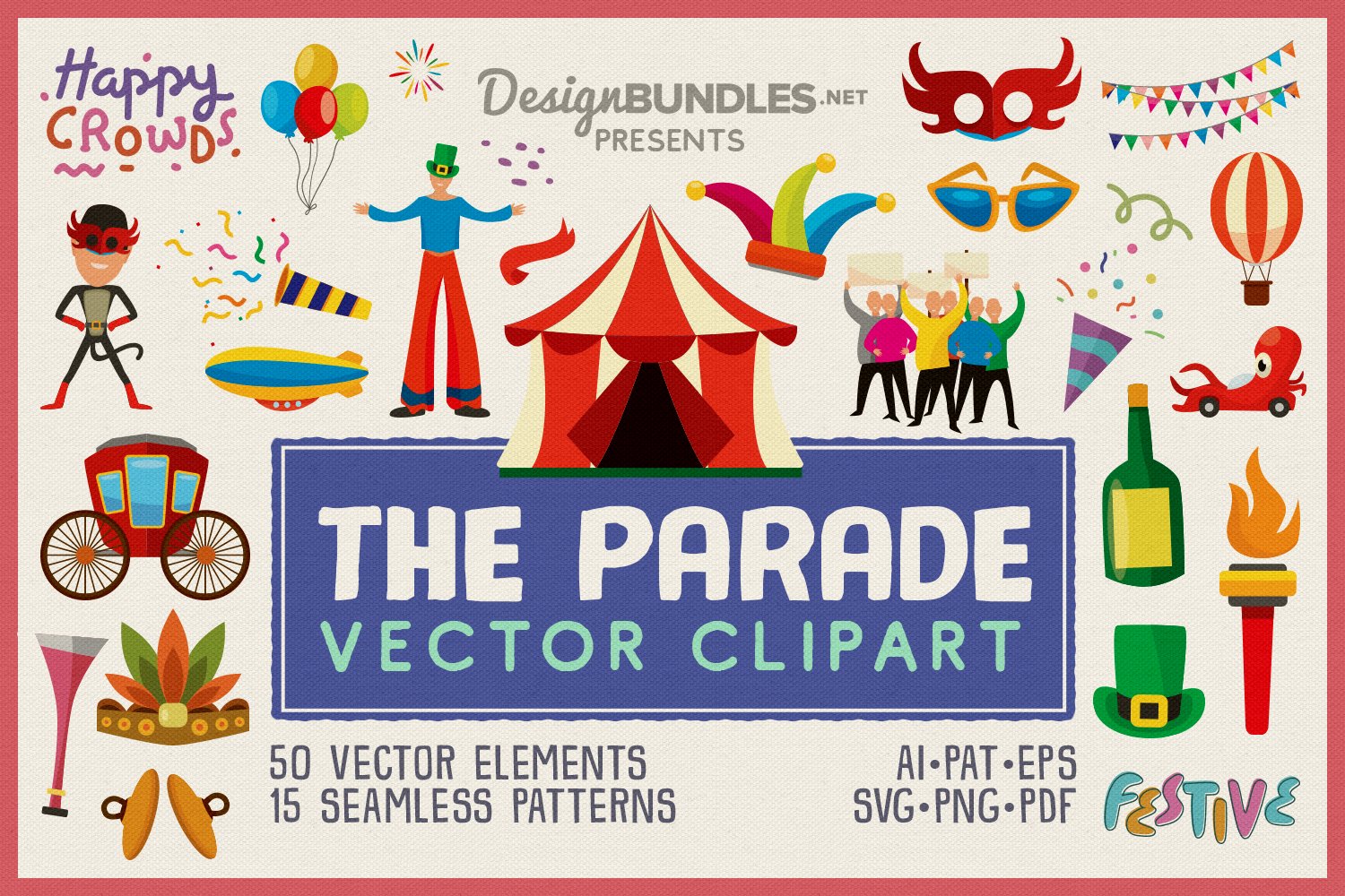 The Parade Vector Clipart Pack