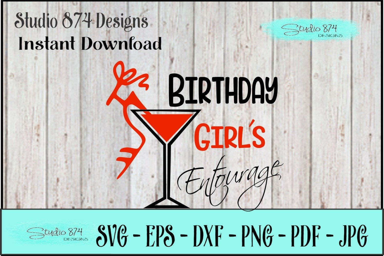Birthday Entourage SVG Cut File - Vinyl Design (1742043) | SVGs ...