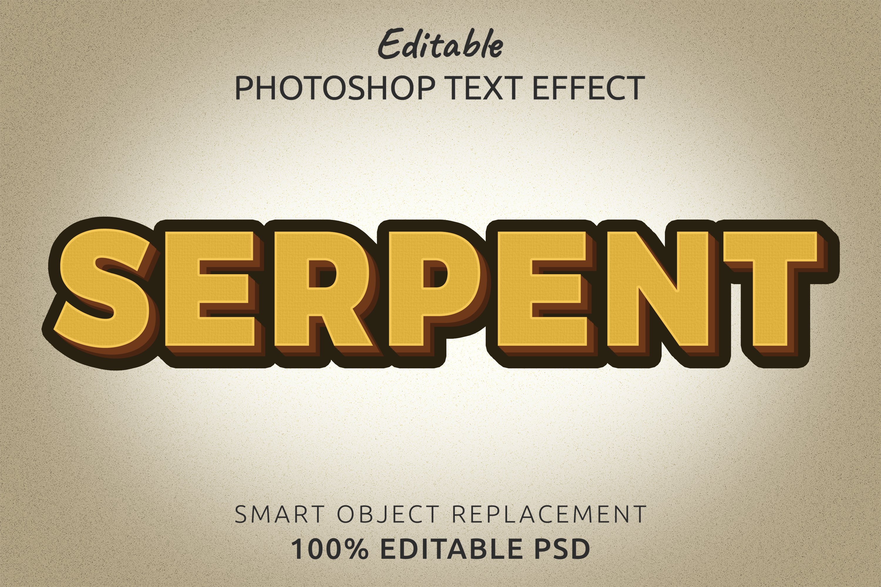 Serpent Editable Photoshop Text Style Effect (539437) | Photoshop ...