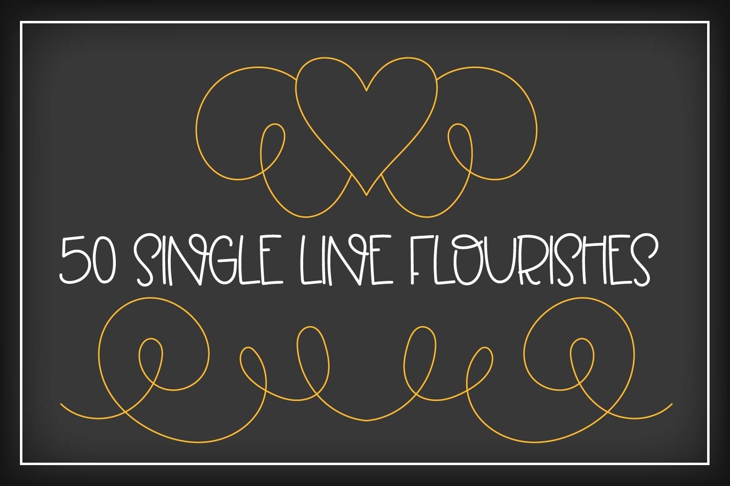 Single Line Flourish Bundle - 52 SVG's in total! (580128) | Single Line ...
